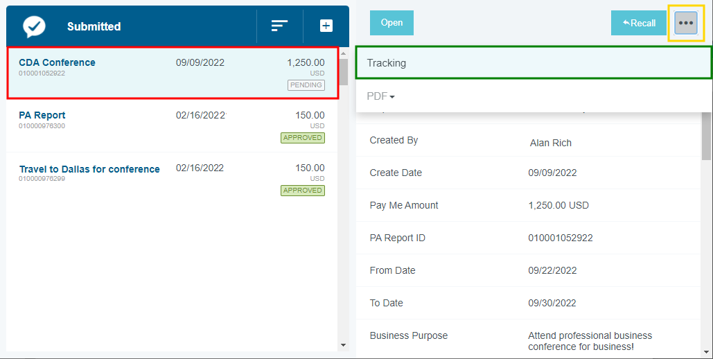 Track a Submitted Pre-Approval Request – Chrome River Help Center