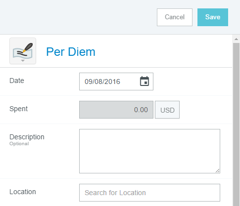 Add Per Diem Expenses to a Report – Chrome River Help Center