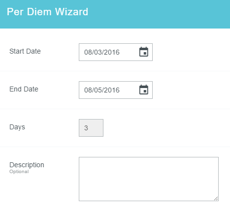 Add Per Diem Expenses to a Report – Chrome River Help Center
