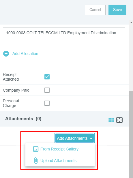 Create Expenses via the Receipt Gallery – Chrome River Help Center