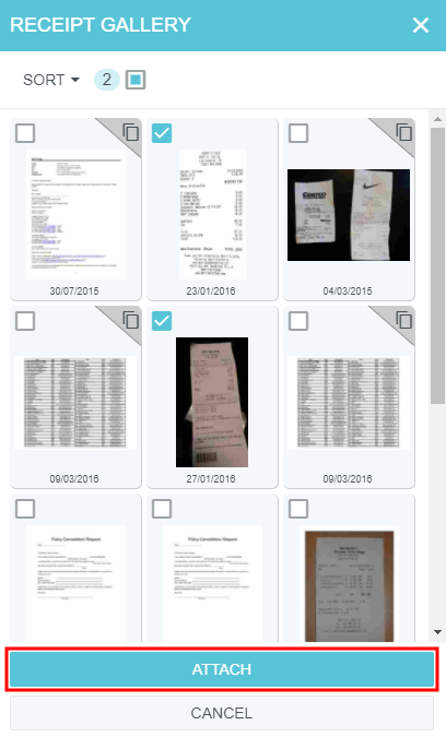 Create Expenses via the Receipt Gallery – Chrome River Help Center