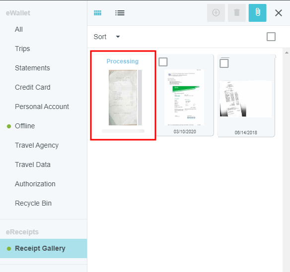 Create Expenses via the Receipt Gallery – Chrome River Help Center