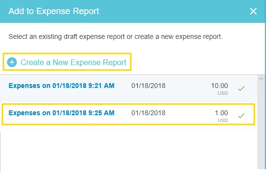 Create Expenses via the Receipt Gallery – Chrome River Help Center